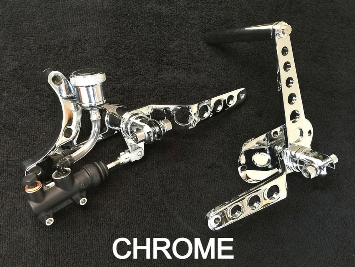 DMR Mid Controls for Stock Evo/Early TC Softail with enclosed primary ...