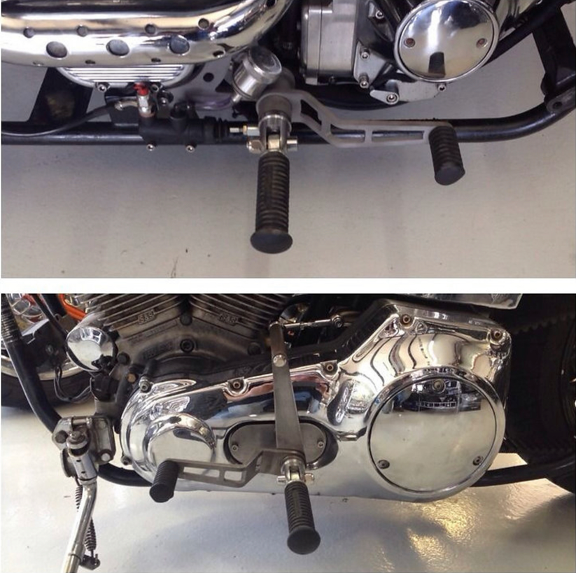 DMR Mid Controls for Stock Evo/Early TC Softail with enclosed primary ...